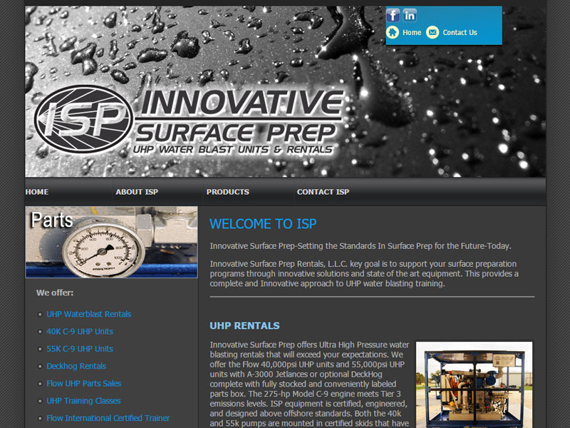 Innovative Surface Prep website